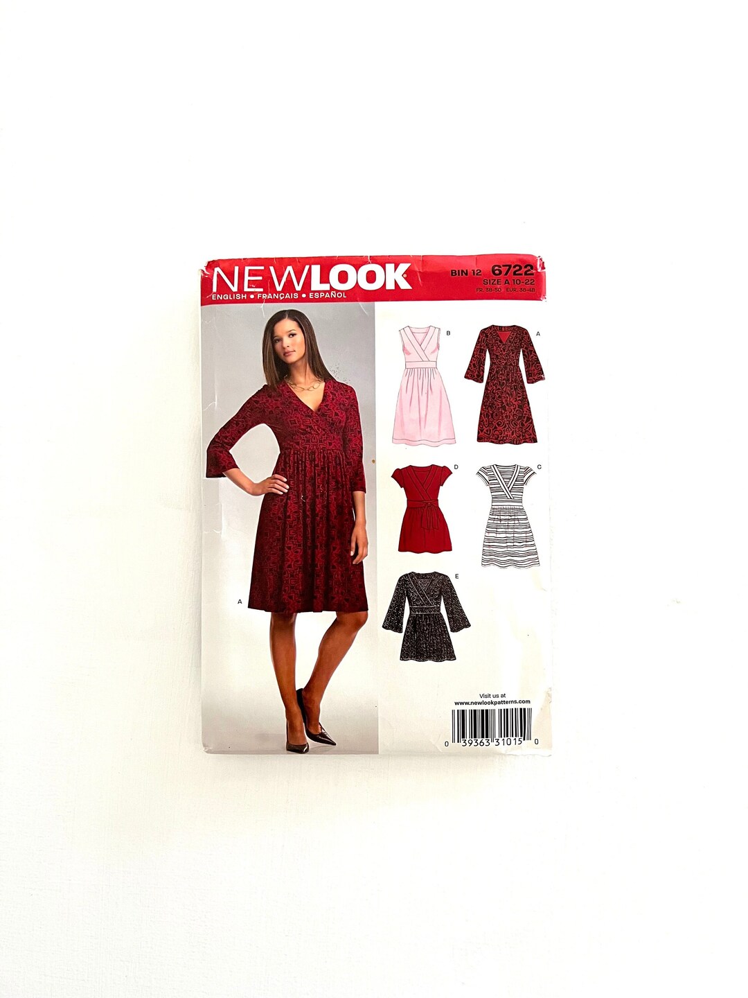 Summer Pullover Dress Sewing Pattern New Look 6722 Size 10-22 Uncut - Etsy