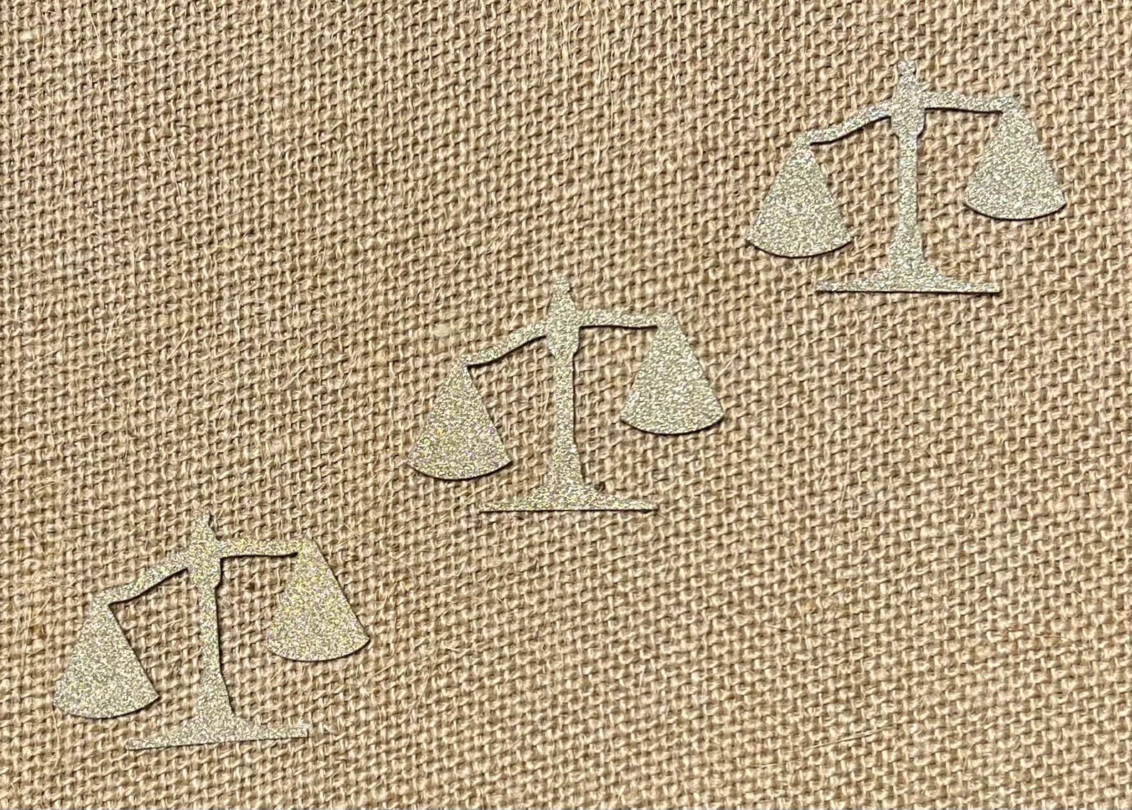 Scales of Justice Glitter Die Cut Wedding Anniversary Birthday Handmade ...