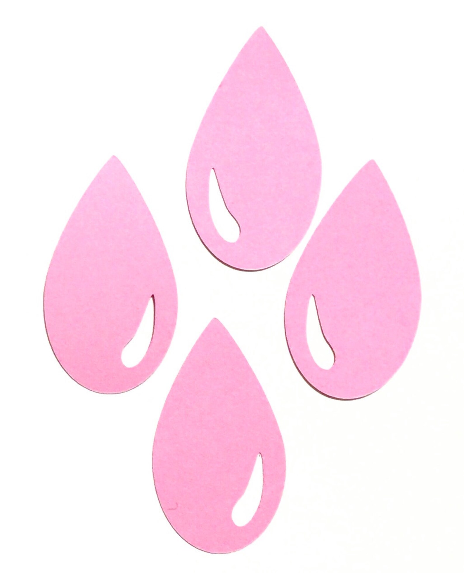 Raindrop Tear Die Cut Outs Water Droplets Dew Scrapbooking | Etsy