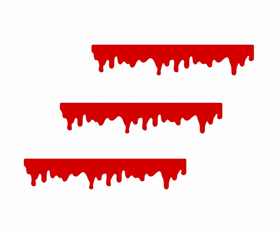 Slime Ooze Melting Snow Blood Die Cut Out Confetti Border Birthday ...