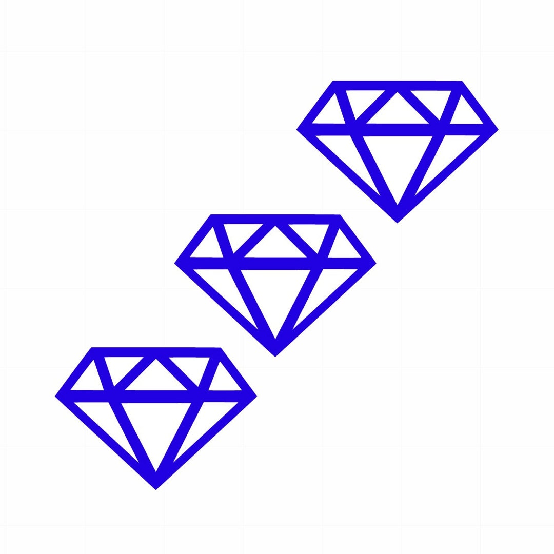 Diamond Die Cut Outs Wedding Bridal Bachelorette Engagement ...