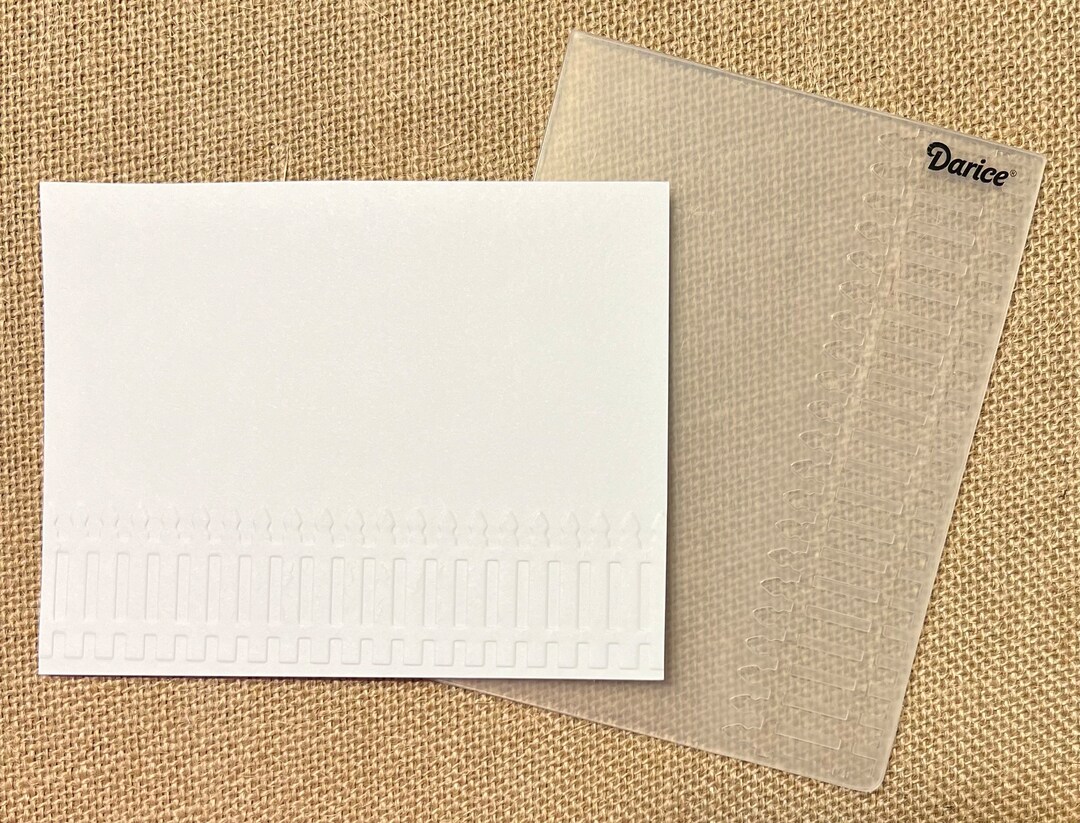 Picket Fence Railing Design Card Front Sheets Scrapbooking Card Making ...