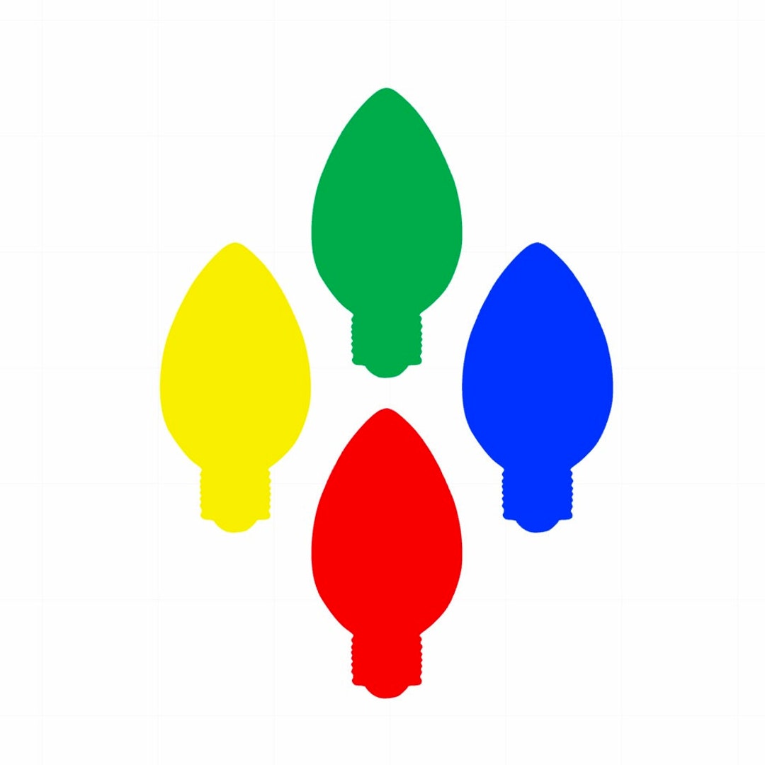 Light Bulb Die Cut Outs Holiday Ornament Embellishment Scrapbooking ...