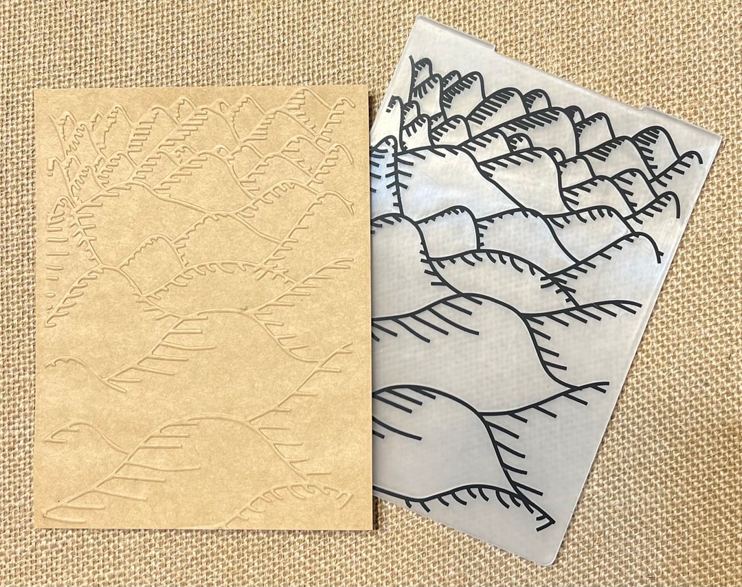 12 Embossed Textured Card Front Topper Background Sheet Collage ...