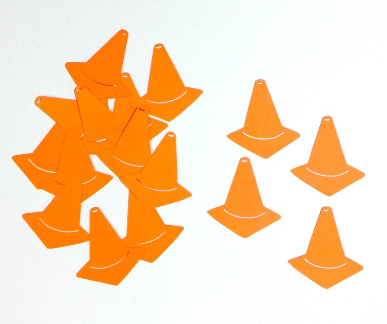 Construction Cones Die Cut Cutouts Decorative Handmade | Etsy