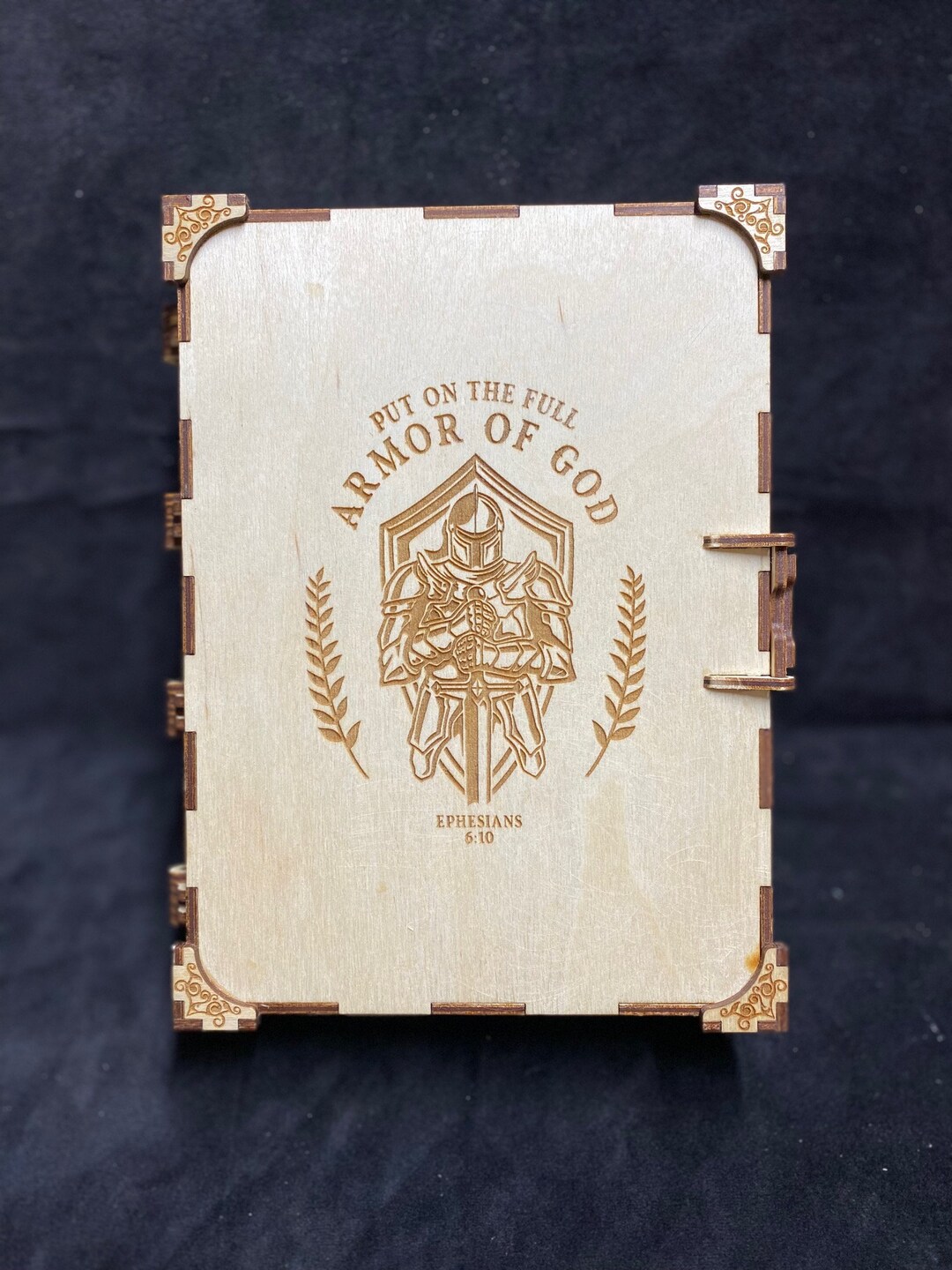 Large Wooden Laser Engraved Book Box With Latch and Custom - Etsy