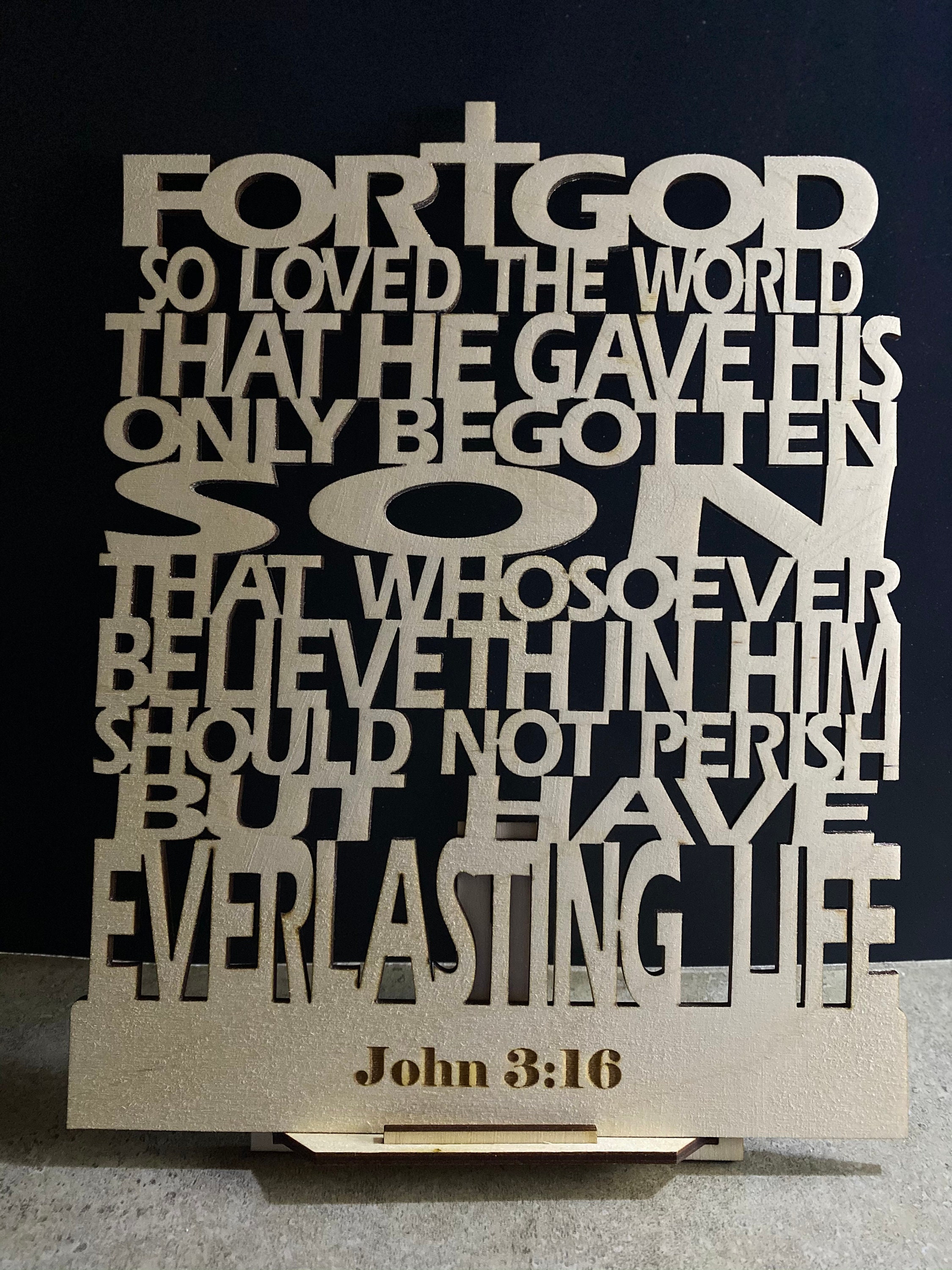 Home & Living Wall Décor Wooden Bible Quote Sign Bible Quote Mini ...