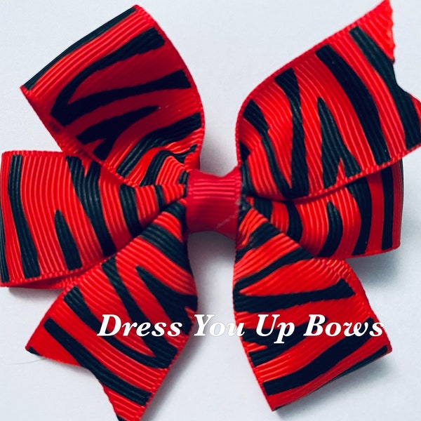 Zebra Cheer Bow - Etsy