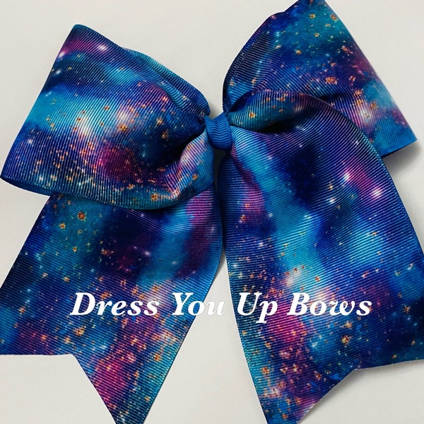 Galaxy Cheer Bow - Etsy
