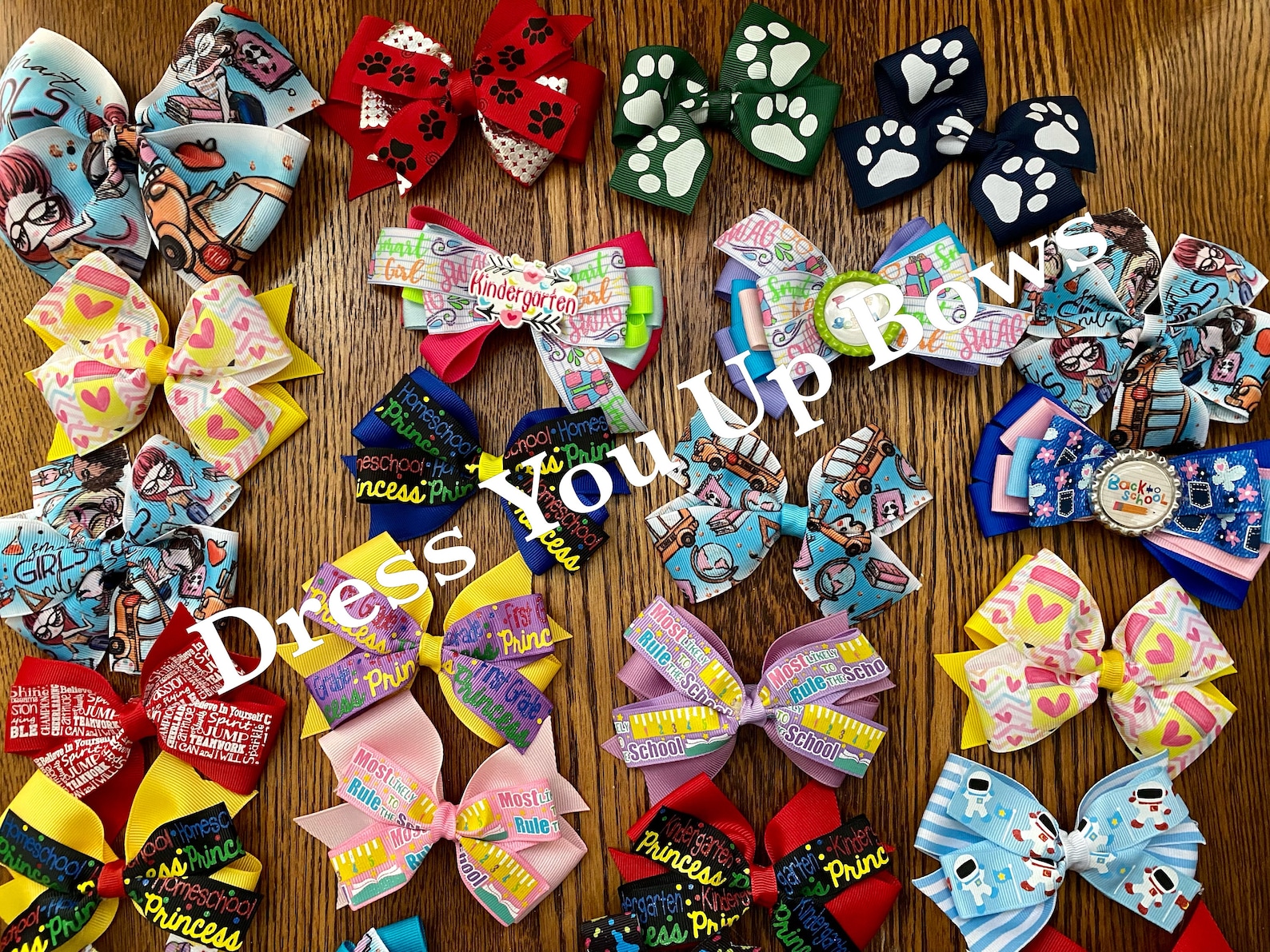 Bulk Wholesale SCHOOL Girls Boutique Hair Bow Lot Of6, 12, 24, 50, 100 ...