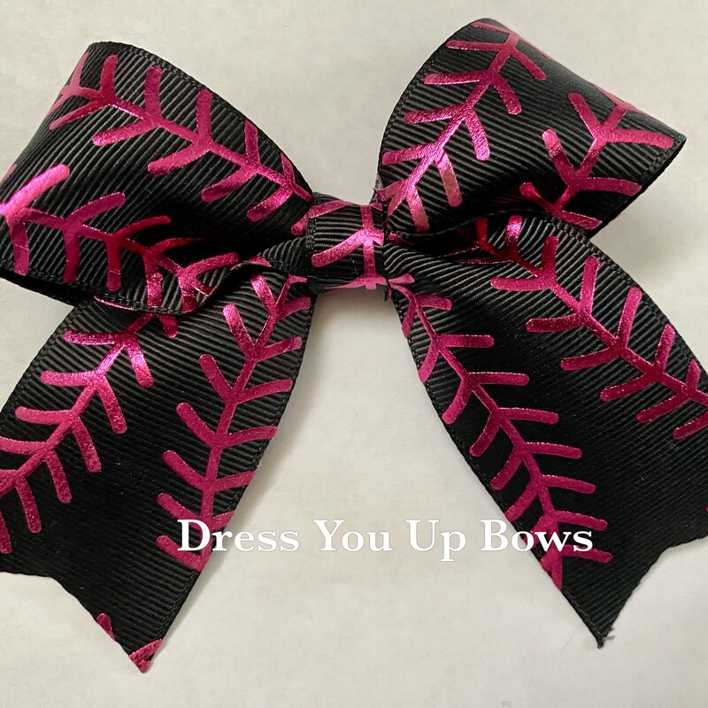 Hot Pink Cheer Bow - Etsy