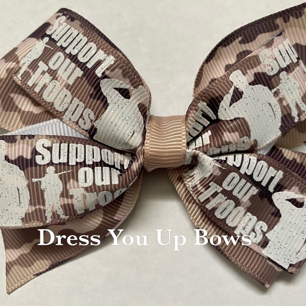 Camouflage Hair Bow - Etsy