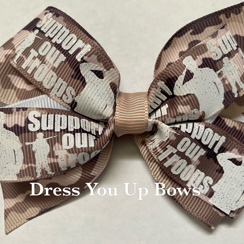 Camouflage Hair Bow - Etsy