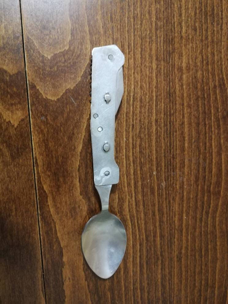 Vintage Old Classic Tourist Hiking Camping Pocket Folding Spoon ...