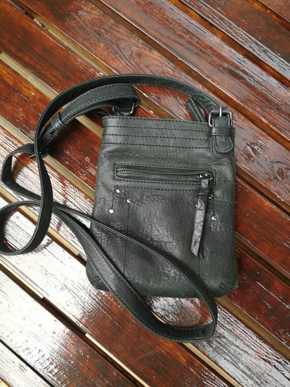 Vintage leather cross body bag Small leather bag Leather | Etsy