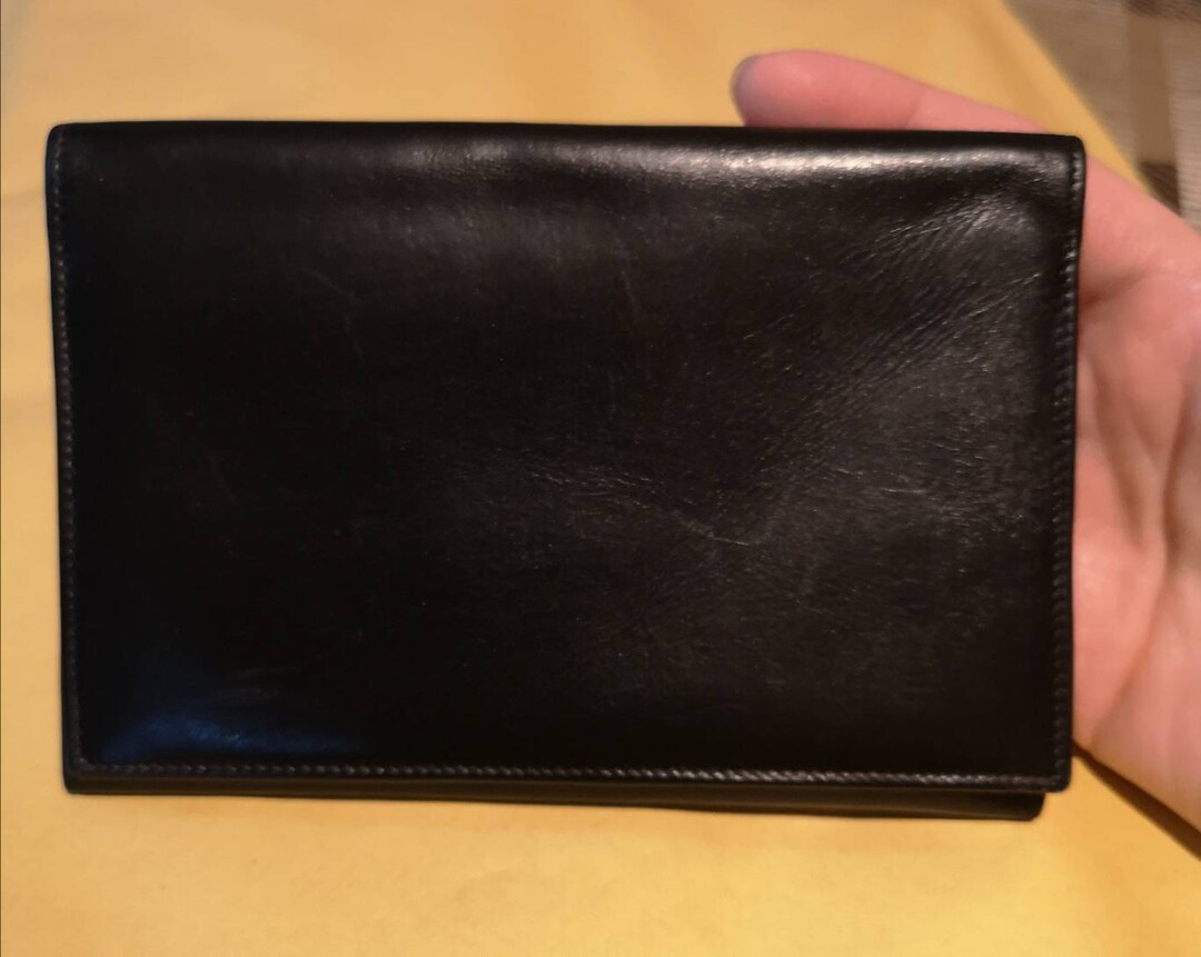 Vintage Leather Wallet, 1980's Mens Accessory Soft Leather Money ...