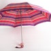 Vintage Red Striped Umbrella - Etsy