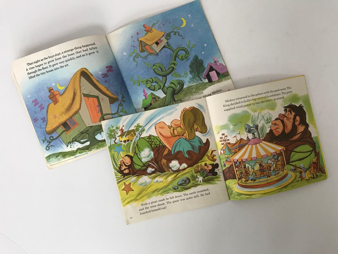 Collection of 2 Small Children's Books Mickey Mouse Books | Etsy