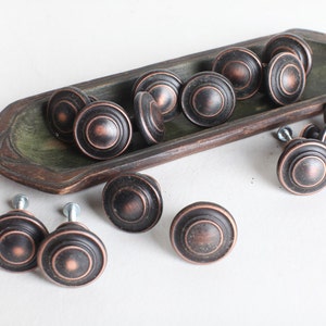Vintage Metal Drawer Pull Round Decorative Pull Furniture Hardware - Etsy