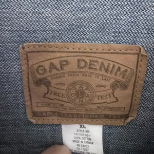 Vintage Size XL Men's 70s Denim Gap Jean Jacket - Etsy