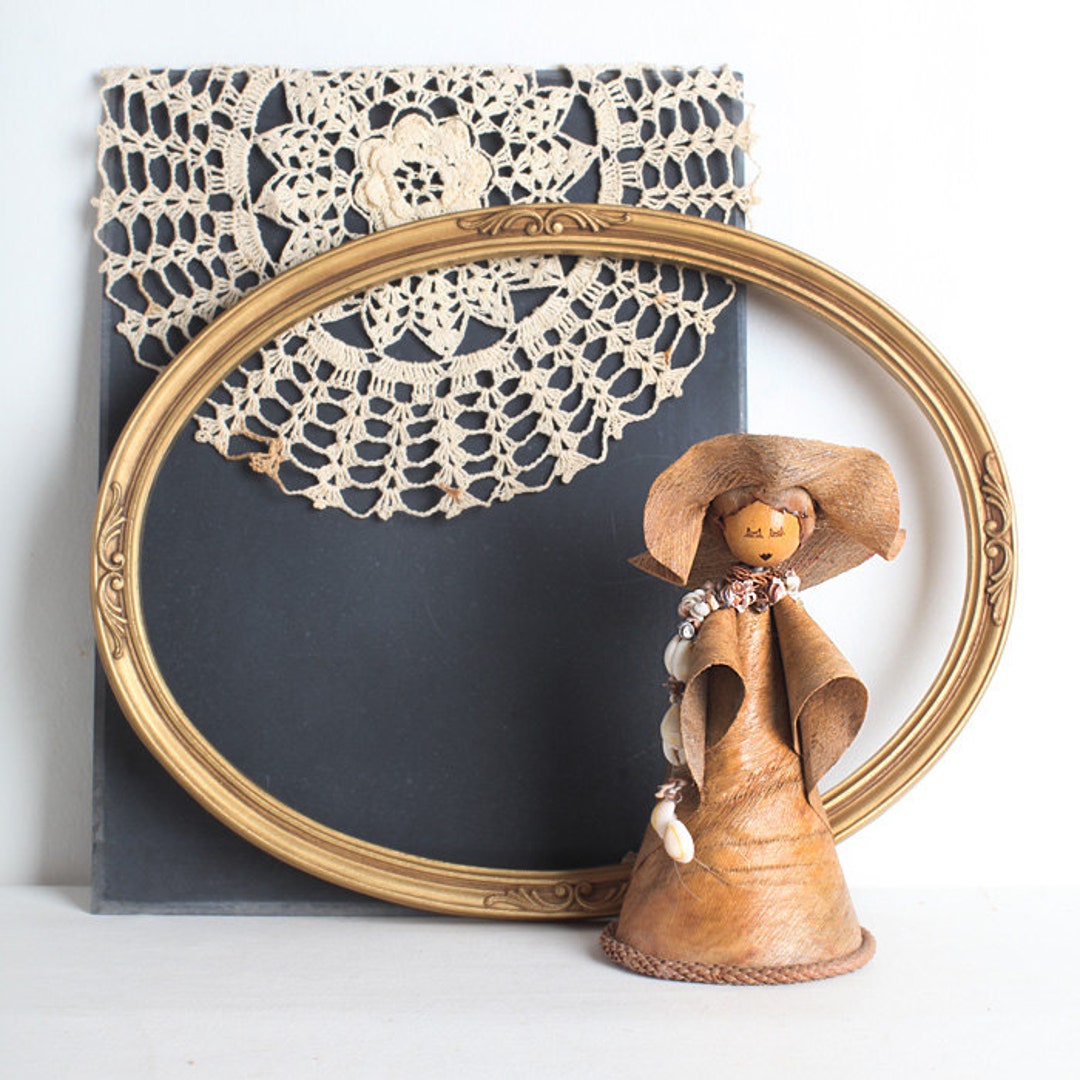 Vintage Coconut Fiber Doll - Etsy