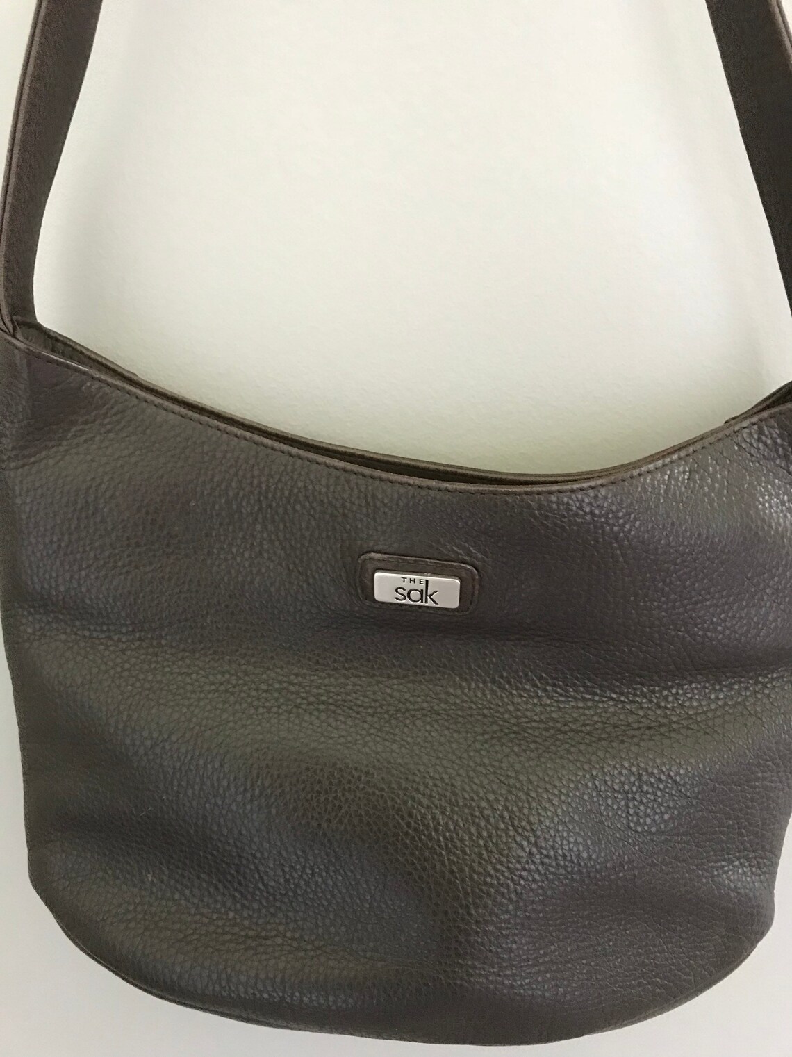 Vintage Brown Pebbled Leather Shoulder Bag Purse - Etsy