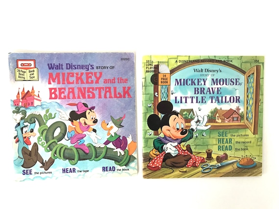 Collection of 2 Small Children's Books Mickey Mouse Books | Etsy
