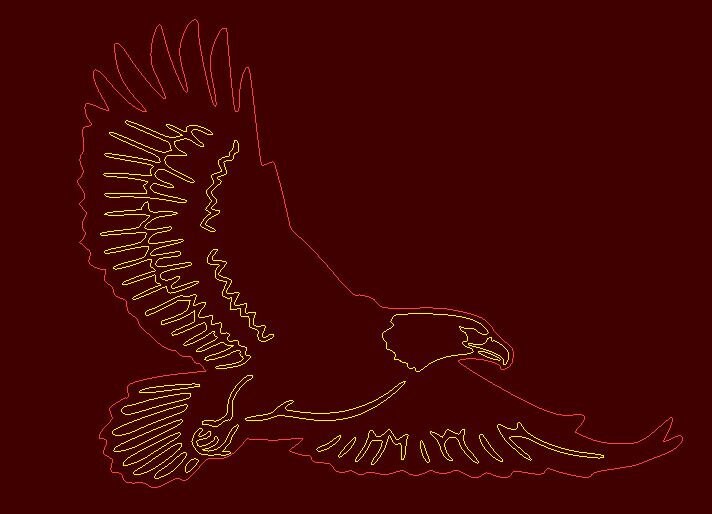 Beautiful Eagle SVG / DXF File for Plasma and Laser - Etsy