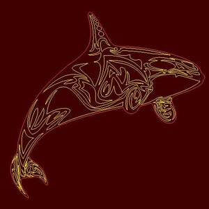 Tribal Killer Whale SVG /DXF Files for Plasma, Laser, Router - Etsy