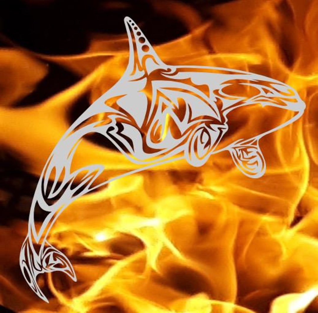 Tribal Killer Whale SVG /DXF Files for Plasma, Laser, Router - Etsy