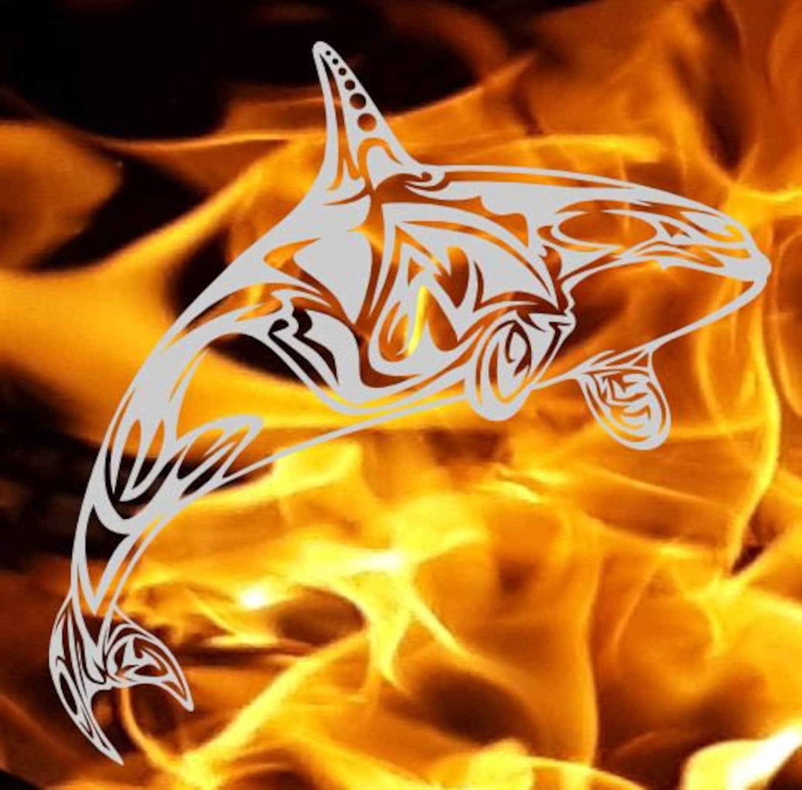 Tribal Killer Whale SVG /DXF Files for Plasma, Laser, Router - Etsy