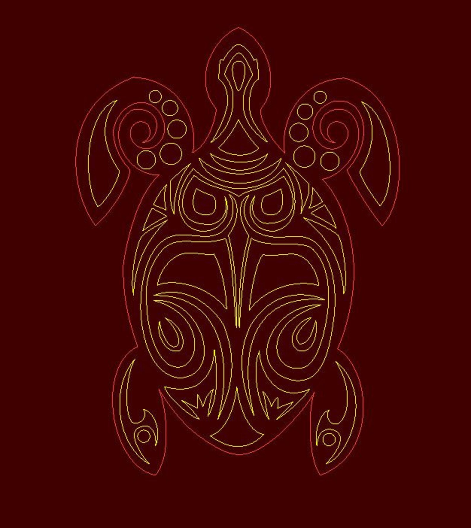 Tribal Turtle SVG / DXF Files for Plasma, Laser, Router - Etsy