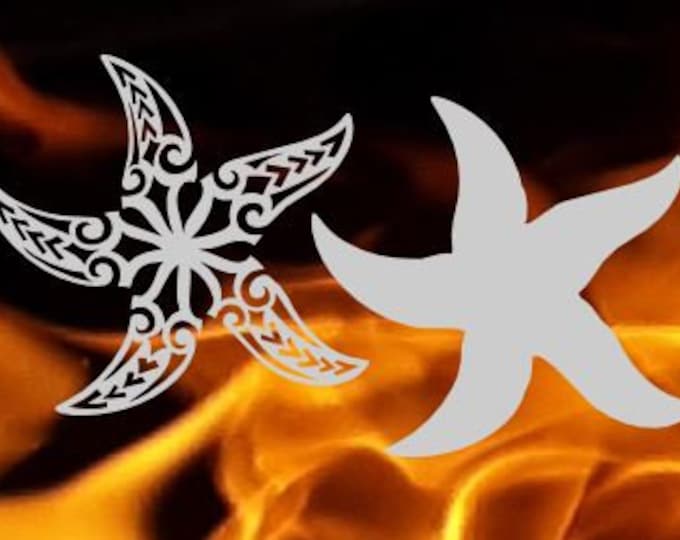 Starfish or Sea Stars-dxf Files and SVG Cut Ready for Cnc Machines ...