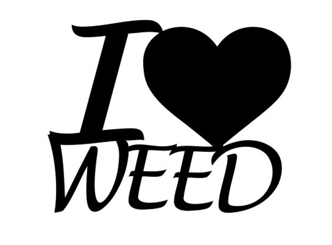 I Love Weed SVG / DXF Ready to Cut File for Plasma, Laser, Engraver ...