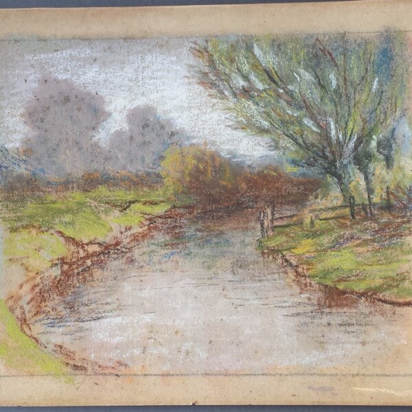 Oil Pastel Painting - Etsy