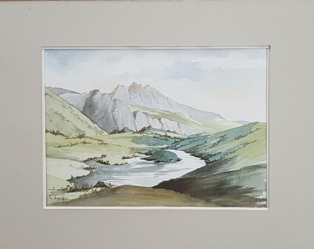 Scafell, Cumbria, England, Beck Head Tarn Original Landscape ...