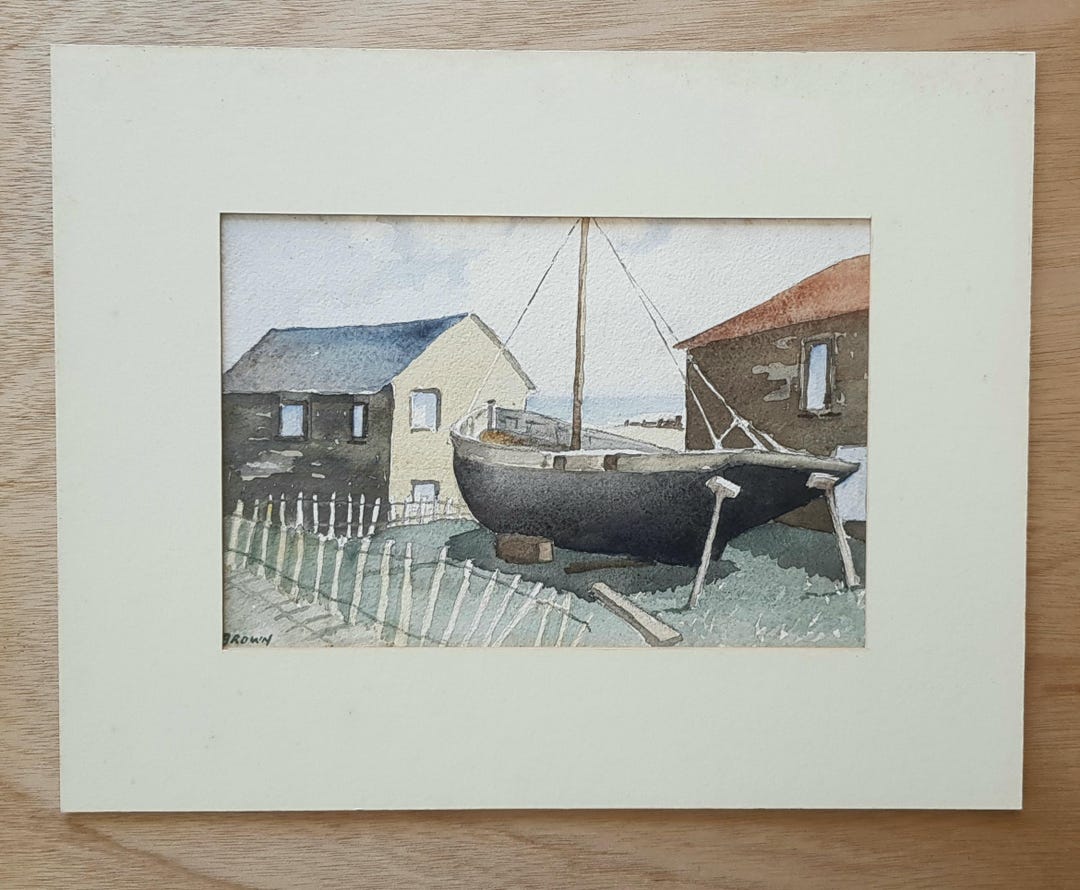 Oyster Yawl 'favourite' Watercolor Painting: Whitstable, Kent Maritime ...