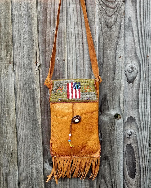 Native Indian American Tobacco Pipe Bag, Authentic Pr… - Gem