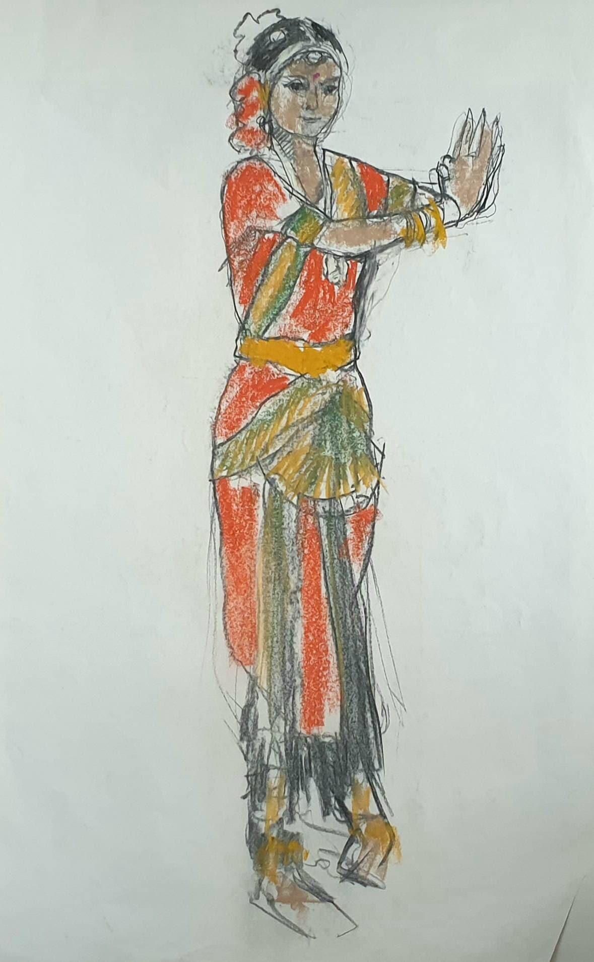 Kuchipudi Dance Images Outline