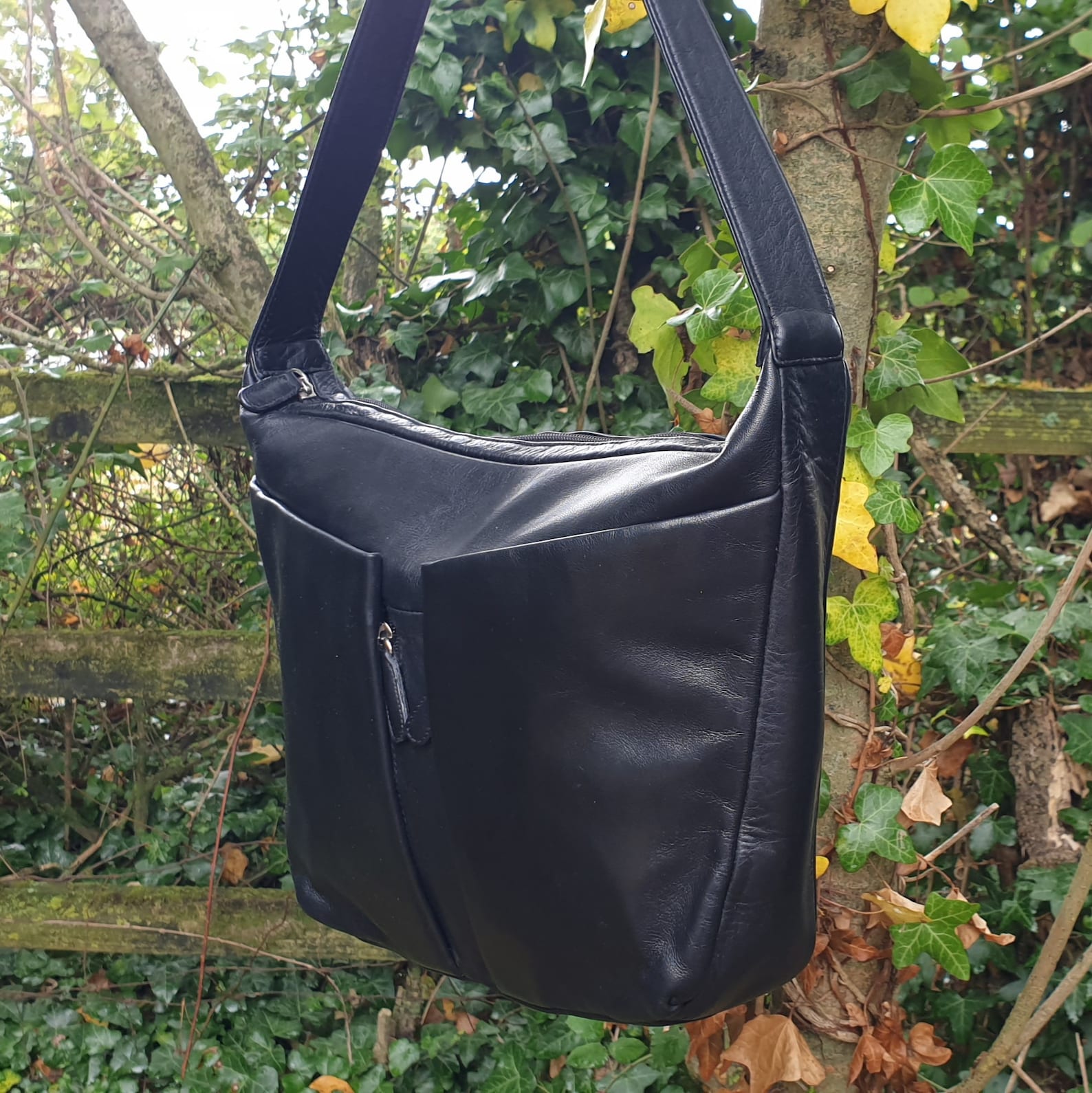 Tula Black Leather Hobo Tote Bag Vintage Tula Soft Black - Etsy UK