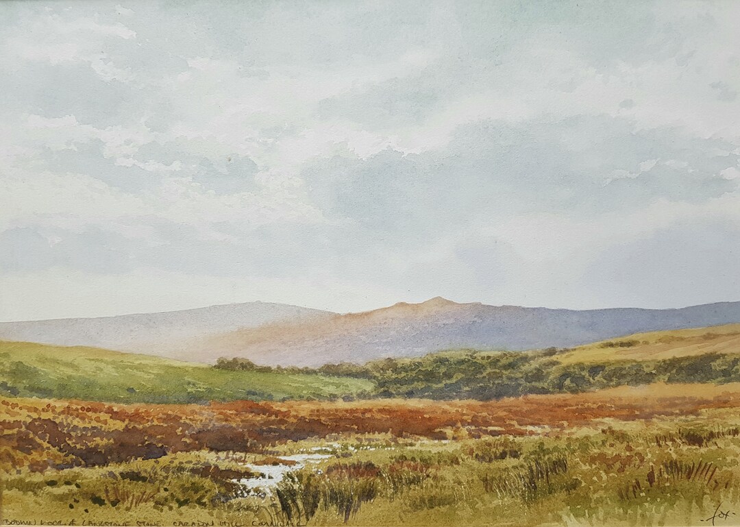 Bodmin Moor, Langstone Stone, Caradon Hill, Cornwall, England ...