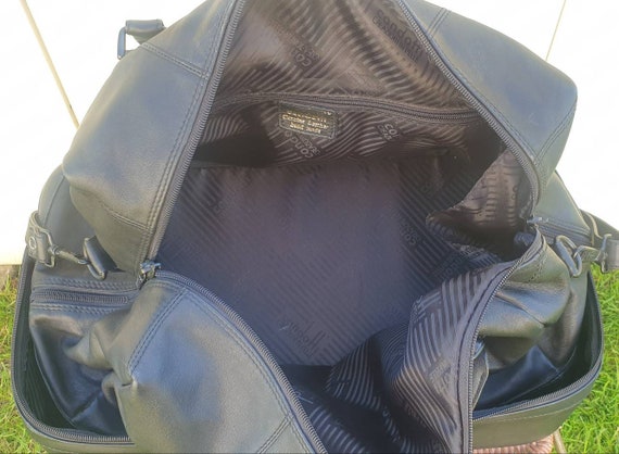 Condotti black leather holdall, travel bag, vintage h… - Gem