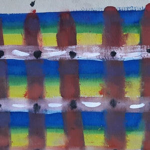 Textile Design Painting by Joyce Higgins 1950's - Etsy UK