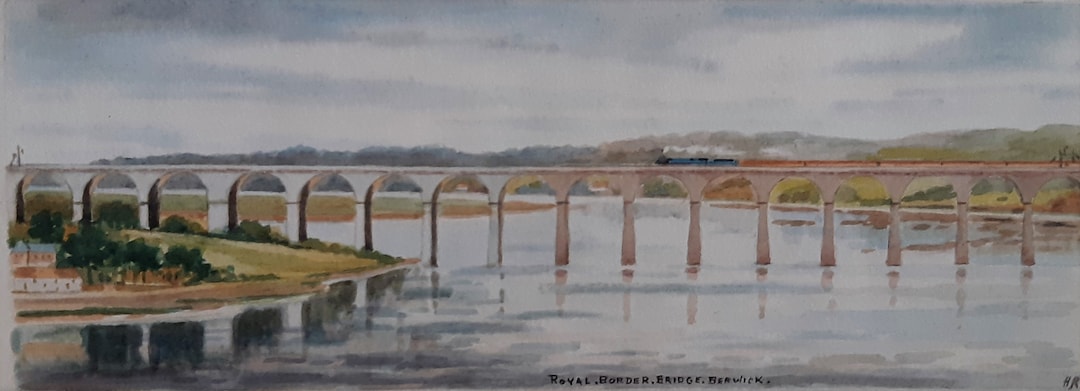 Robert Stephenson Designed Royal Border Bridge Railway Viaduct Spanning ...