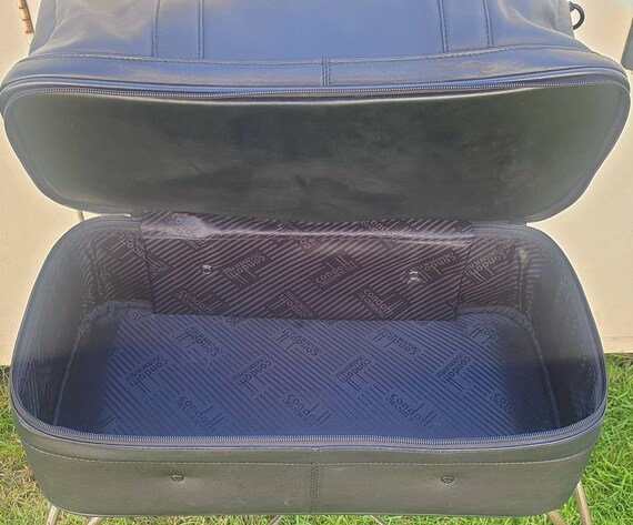 Condotti black leather holdall, travel bag, vintage h… - Gem