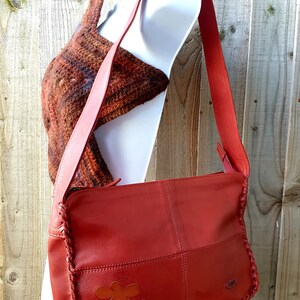 Vintage Red Leather Shoulder Bag, Pikolinos Messenger Purse - Etsy