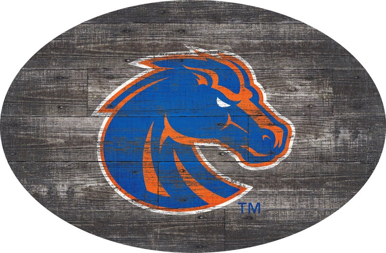 Boise State Broncos Sign Wall Art 46 Distressed & Weathered Sign - Etsy