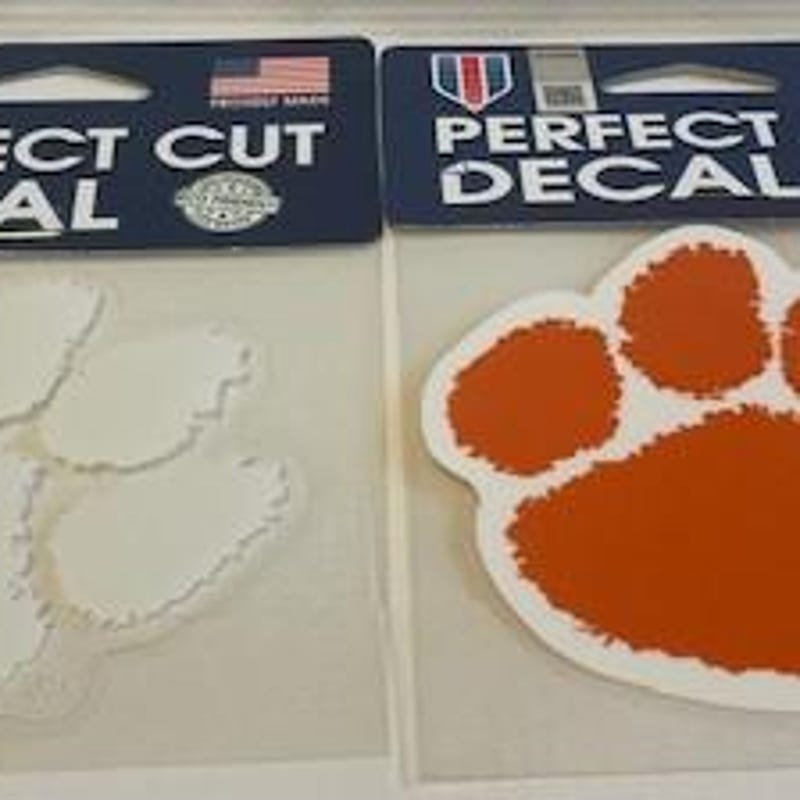 Clemson Paw Decal - Etsy