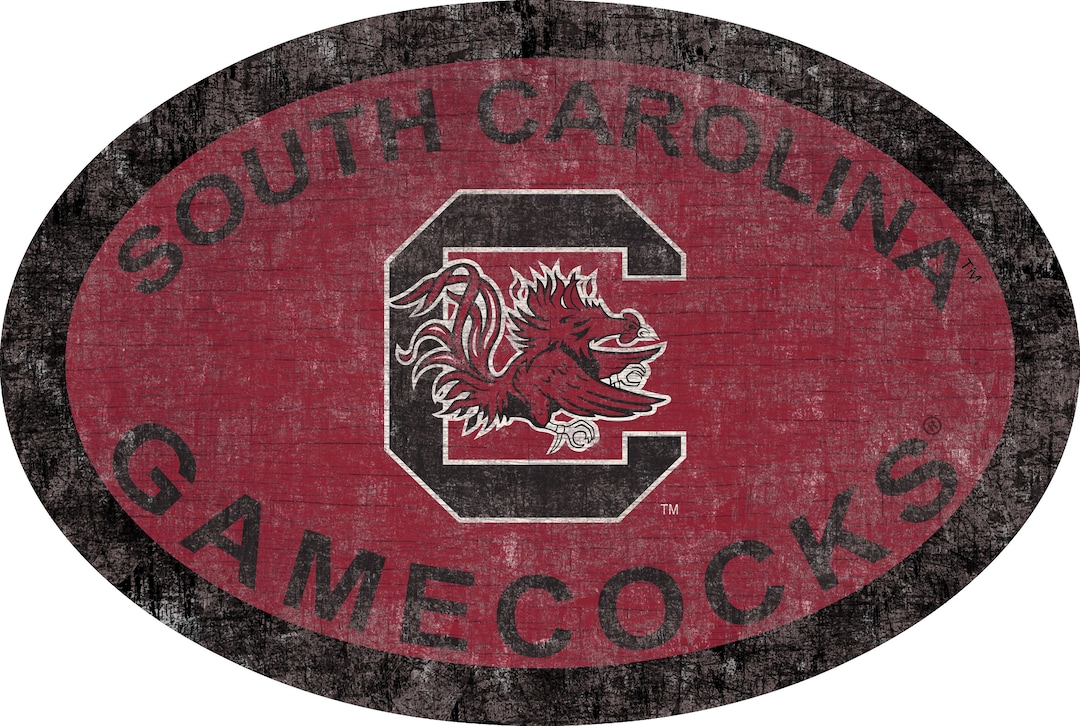 South Carolina Gamecocks Sign Wall Art 46" Distressed & Weathered Sign ...