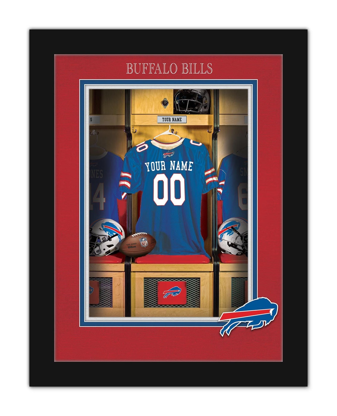 Buffalo Bills Personalized Sign Locker Room Print NFL FRAMED 14x18 - Etsy